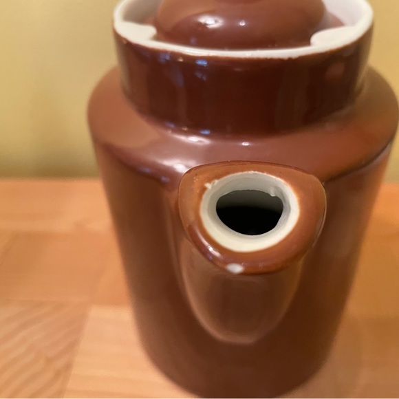 Hall | Dining | Vintage Hall China Restaurant Ware Brown Ceramic Teapot ...